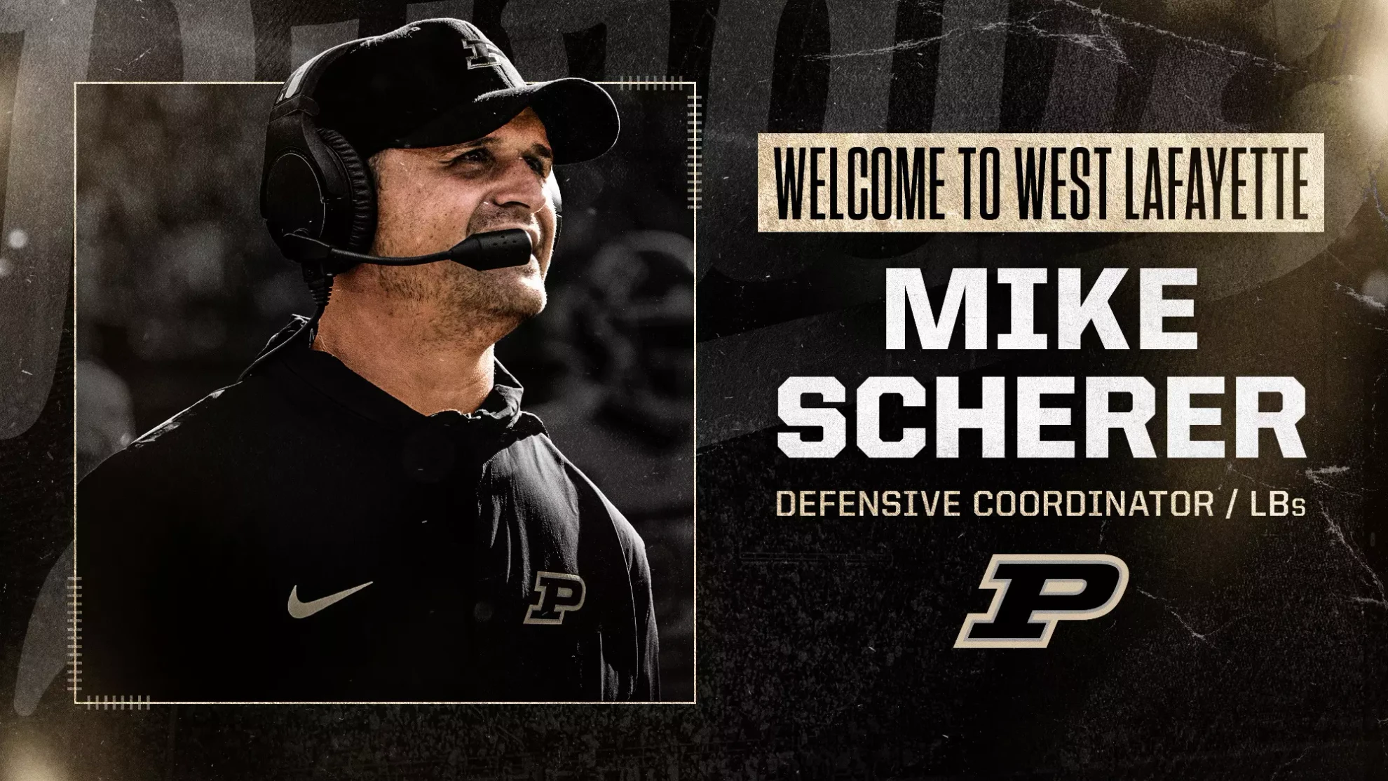 Mike Scherer Named Purdue Defensive Coordinator - Purdue Boilermakers ...