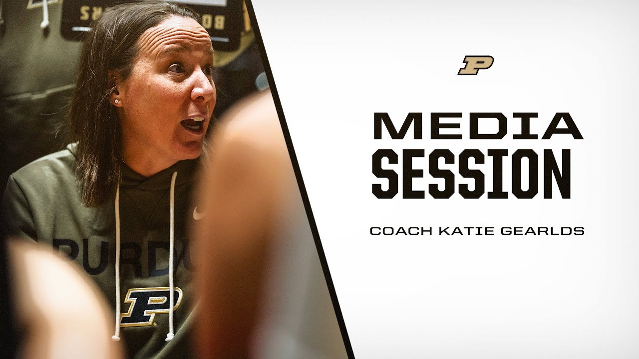 Coach Katie Gearlds Media Session vs. Purdue-Fort Wayne | Purdue Women ...