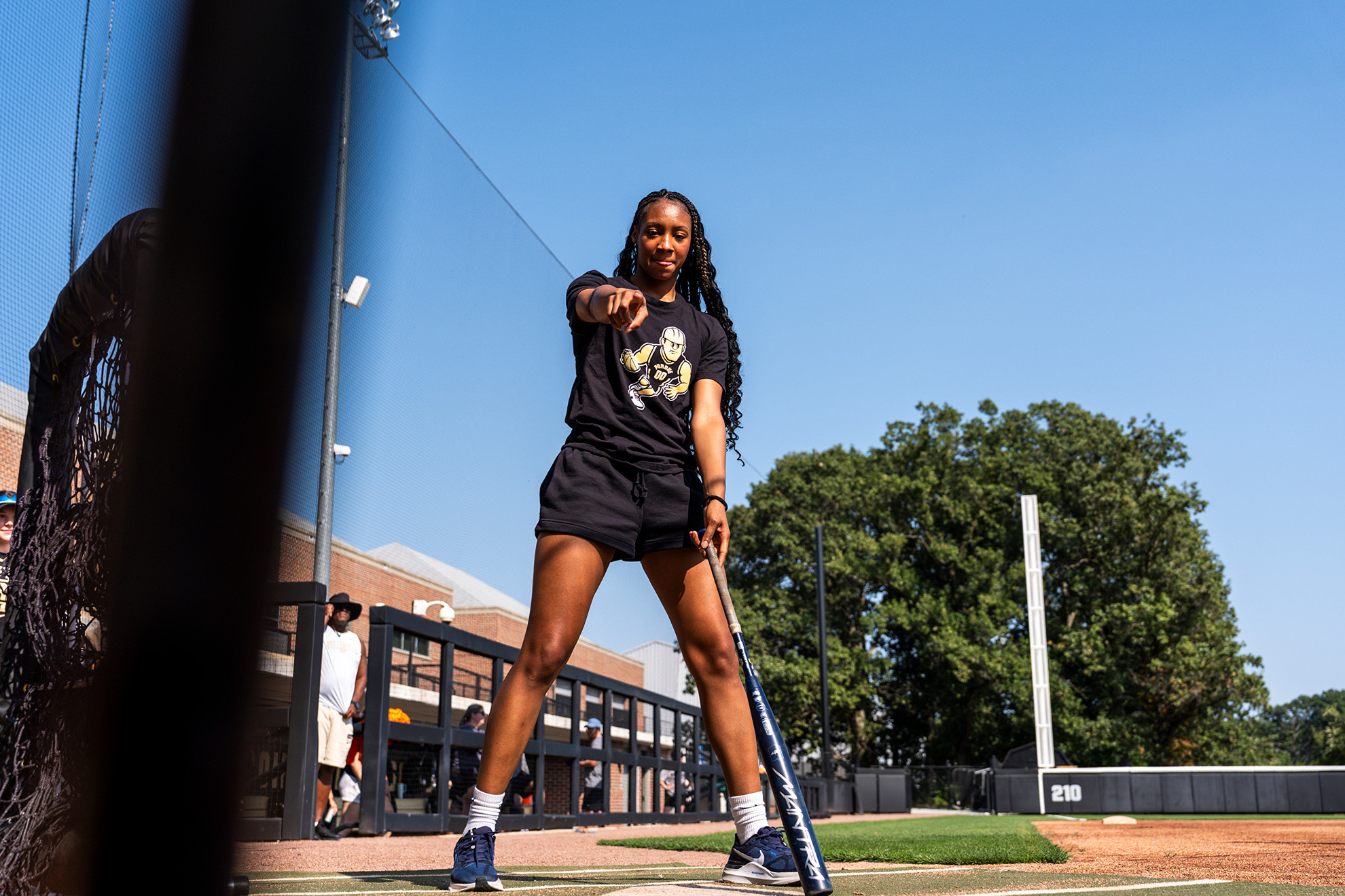 Women's Basketball Batting Practice with Softball - Purdue Boilermakers ...