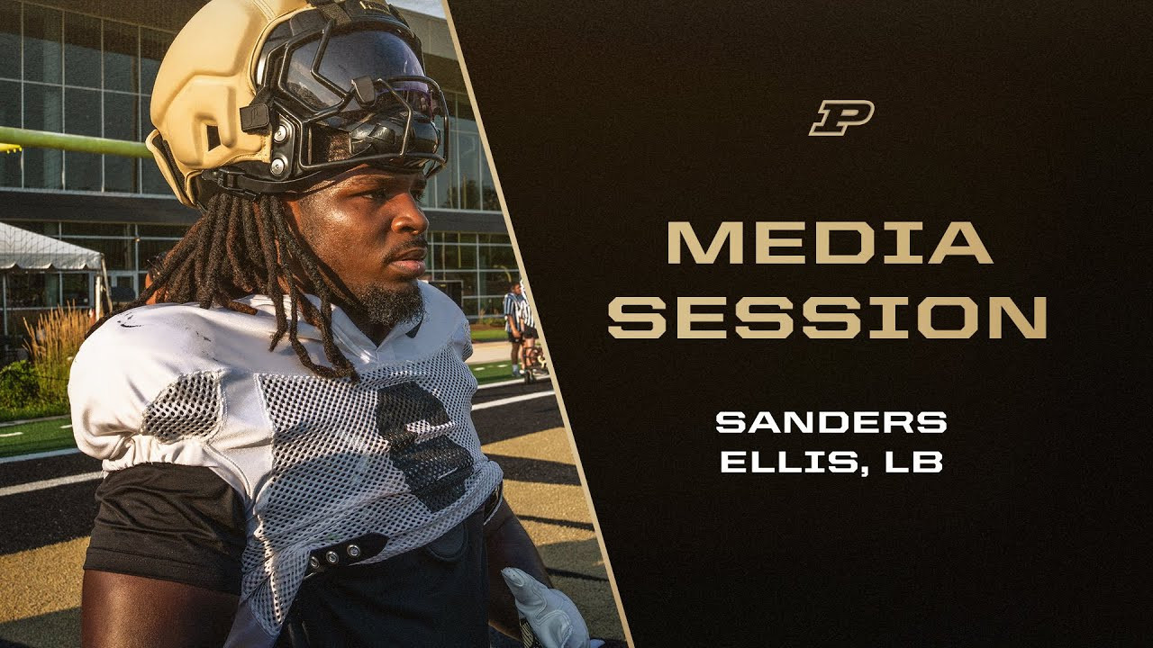Sanders Ellis Media Session | Purdue Football - Purdue Boilermakers ...