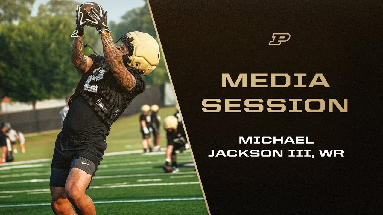 Michael Jackson III Media Session | Purdue Football - Purdue ...
