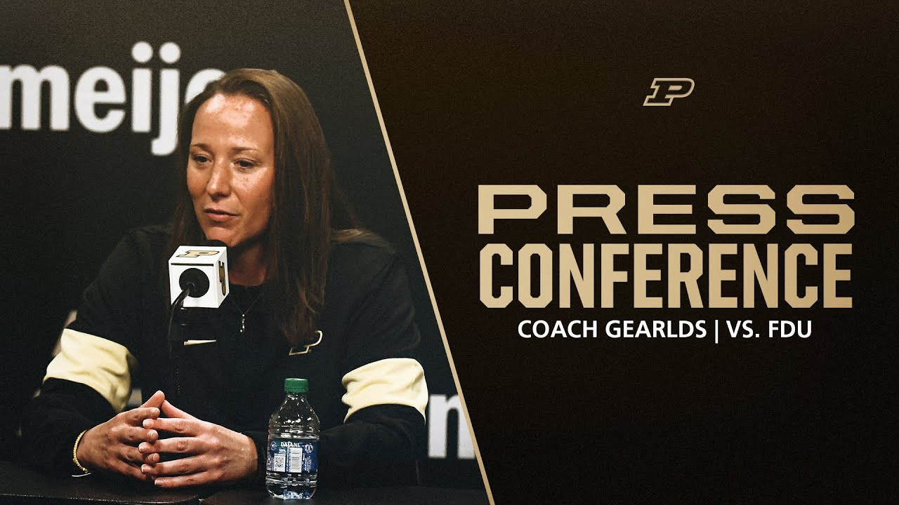 Coach Katie Gearlds Postgame Press Conference vs. FDU | Purdue Women's ...