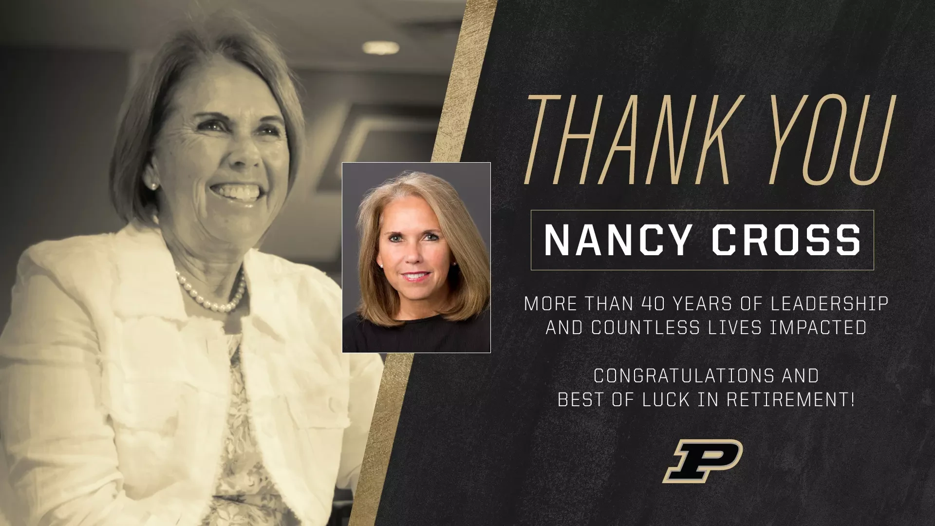 Longtime Purdue Administrator Nancy Cross Announces Retirement - Purdue ...