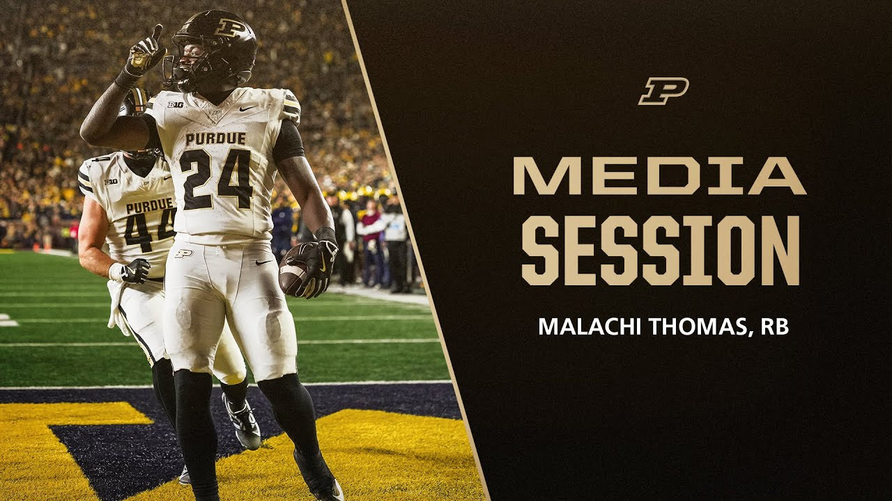 RB Malachi Thomas Media Session | Purdue Football - Purdue Boilermakers ...