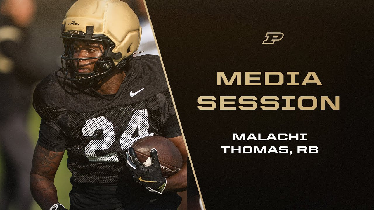 Malachi Thomas Media Session | Purdue Football - Purdue Boilermakers ...