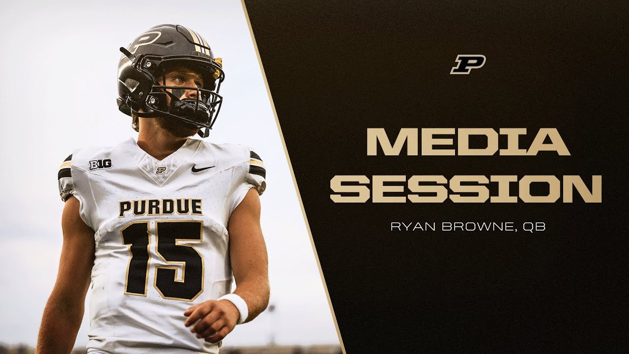 Quarterback Ryan Browne Media Session | Purdue Football - Purdue ...