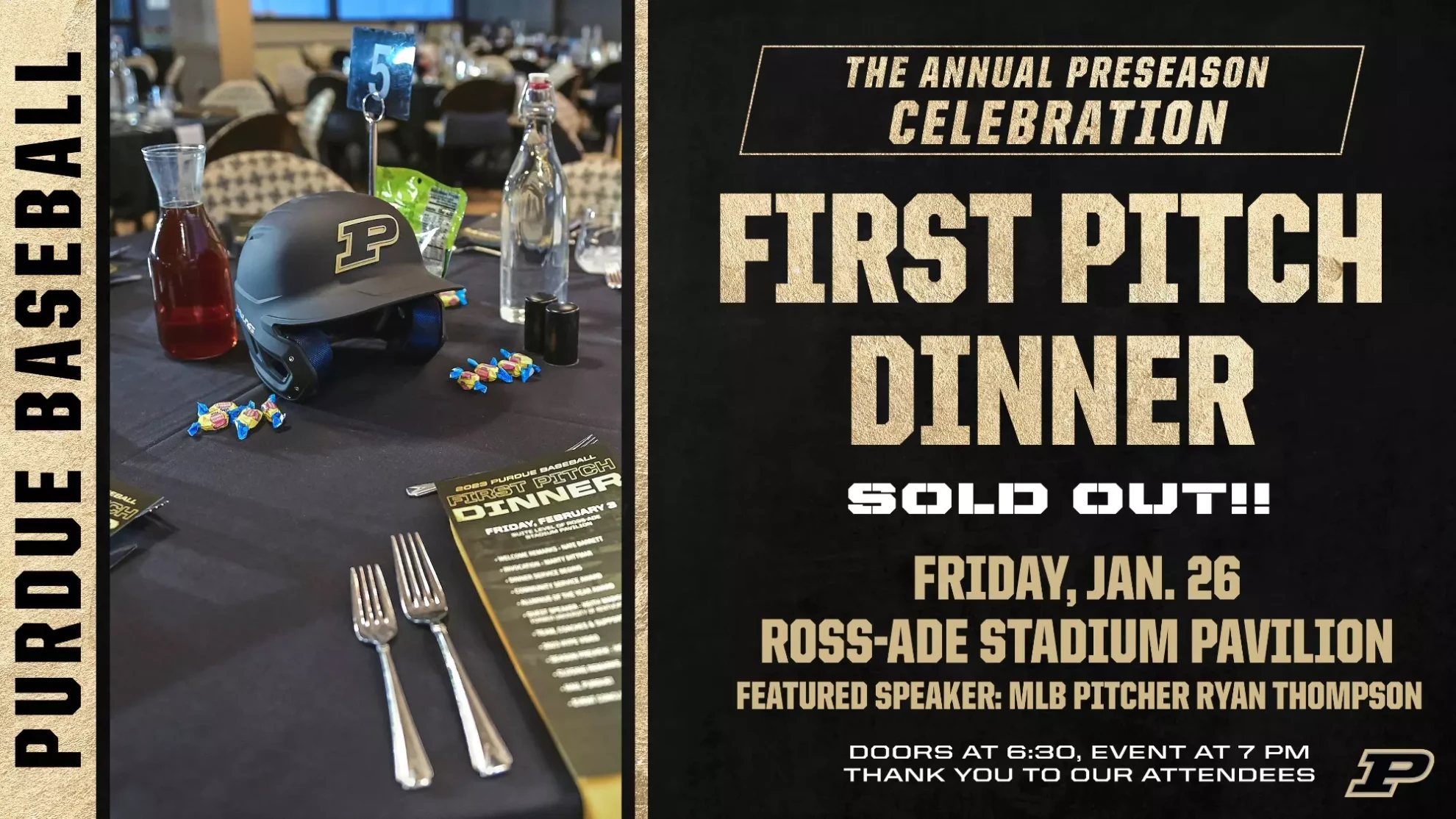 Baseball's First Pitch Dinner Set for Friday, Jan. 26 - Purdue ...
