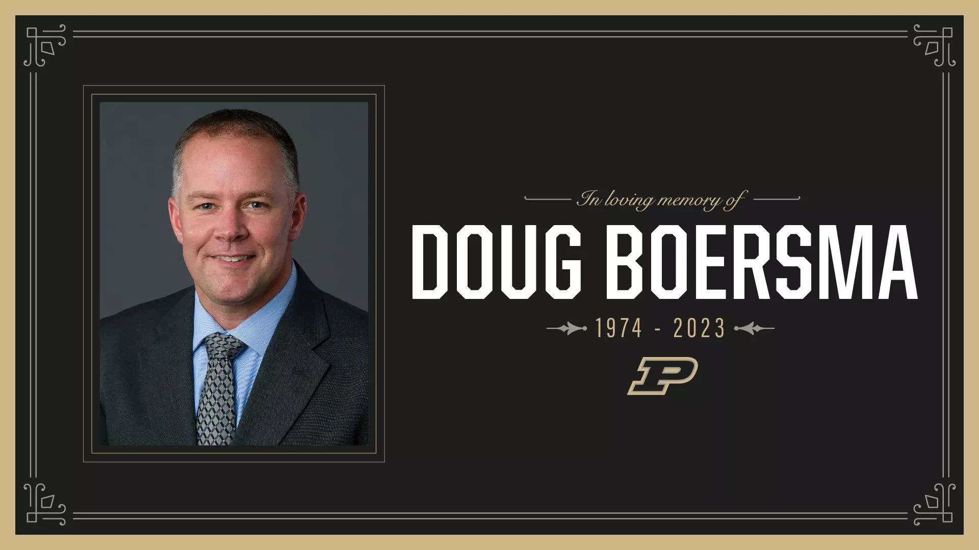 Purdue Athletics Mourns Sudden Passing of Doug Boersma - Purdue ...