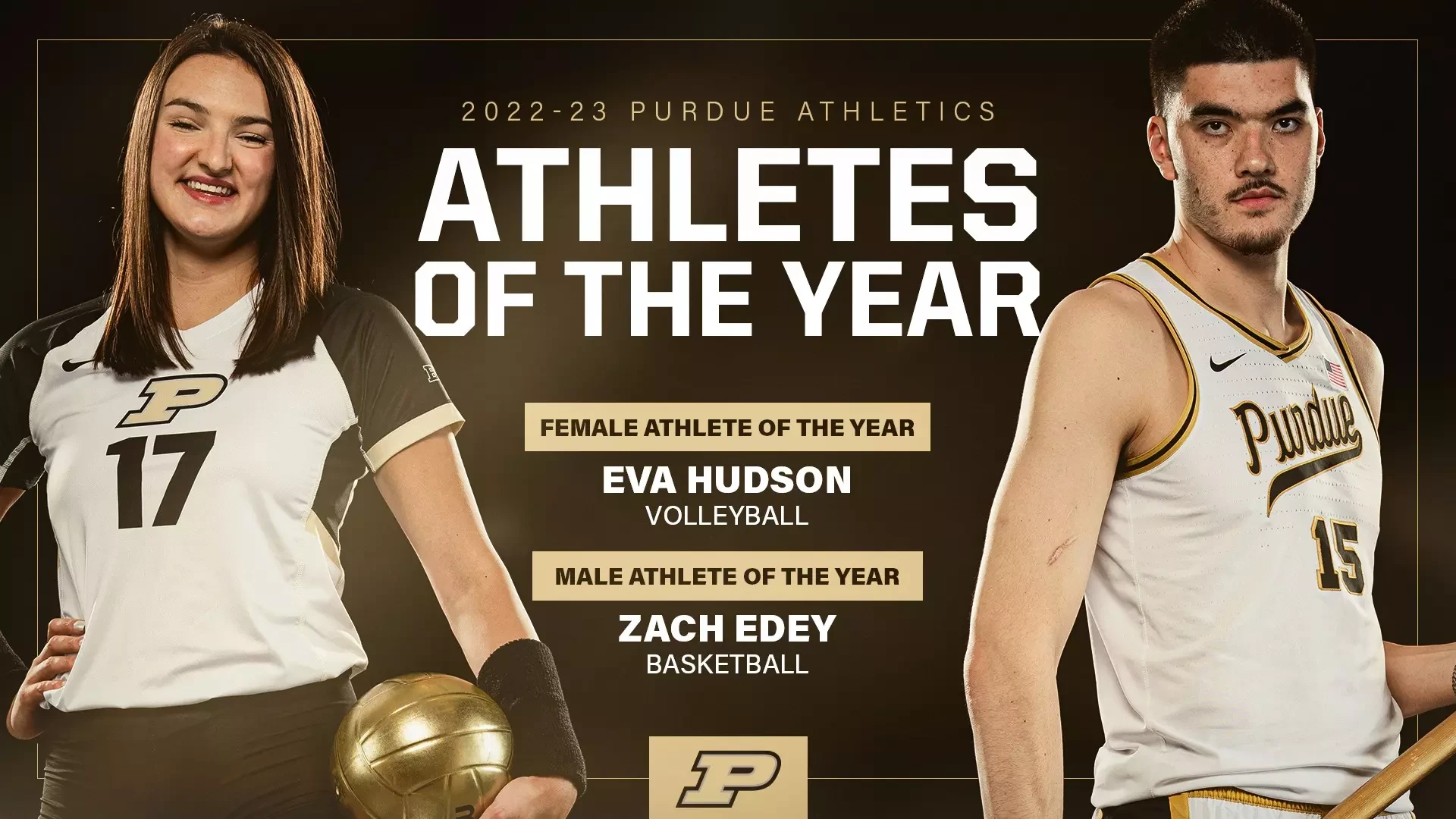 Edey, Hudson Selected Purdue Male & Female Athlete of the Year - Purdue ...