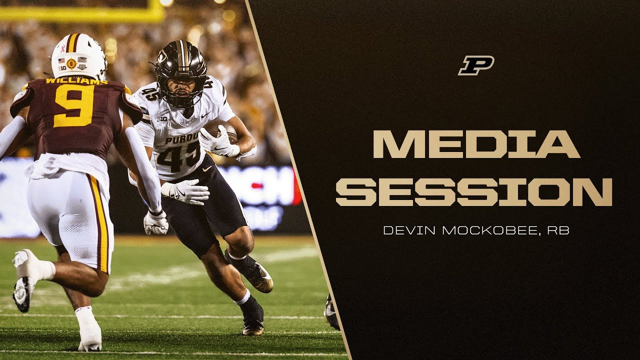 RB Devin Mockobee Media Session | Purdue Football - Purdue Boilermakers ...