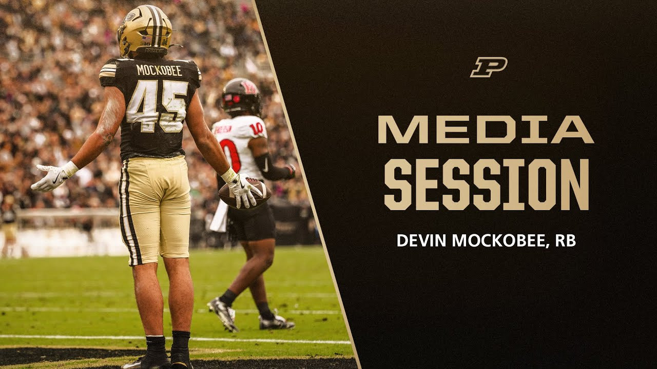 Devin Mockobee Media Session | Purdue Football - Purdue Boilermakers ...
