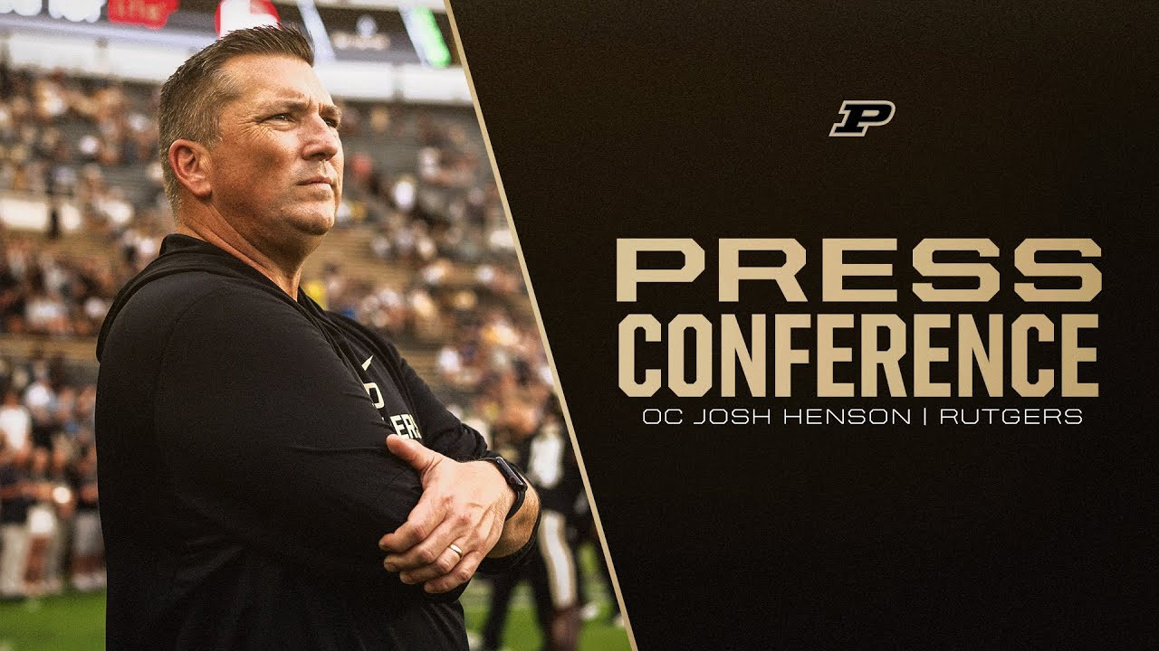 OC Josh Henson Press Conference vs Rutgers | Purdue Football - Purdue ...