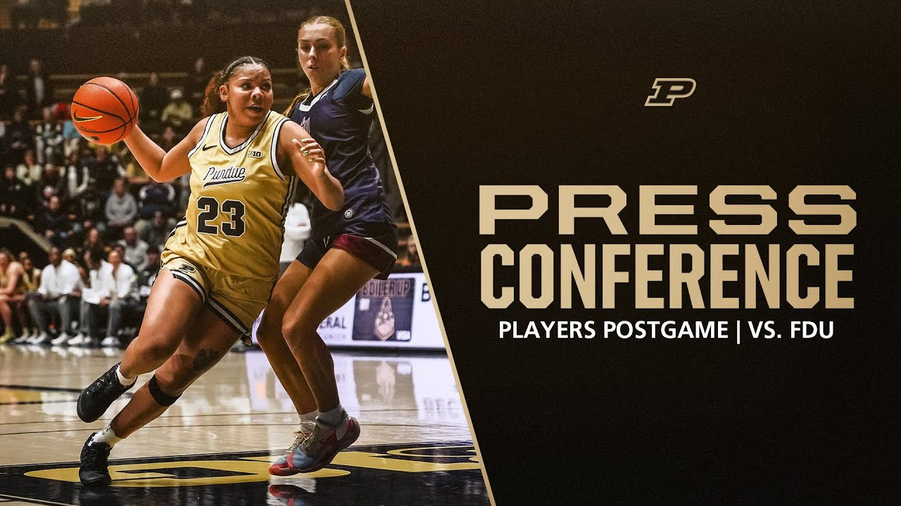 Players Postgame Press Conference vs. FDU | Purdue Women's Basketball ...
