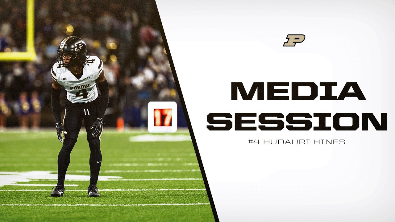 DB #4 Hudauri Hines Post Practice Media Session | Purdue Football ...