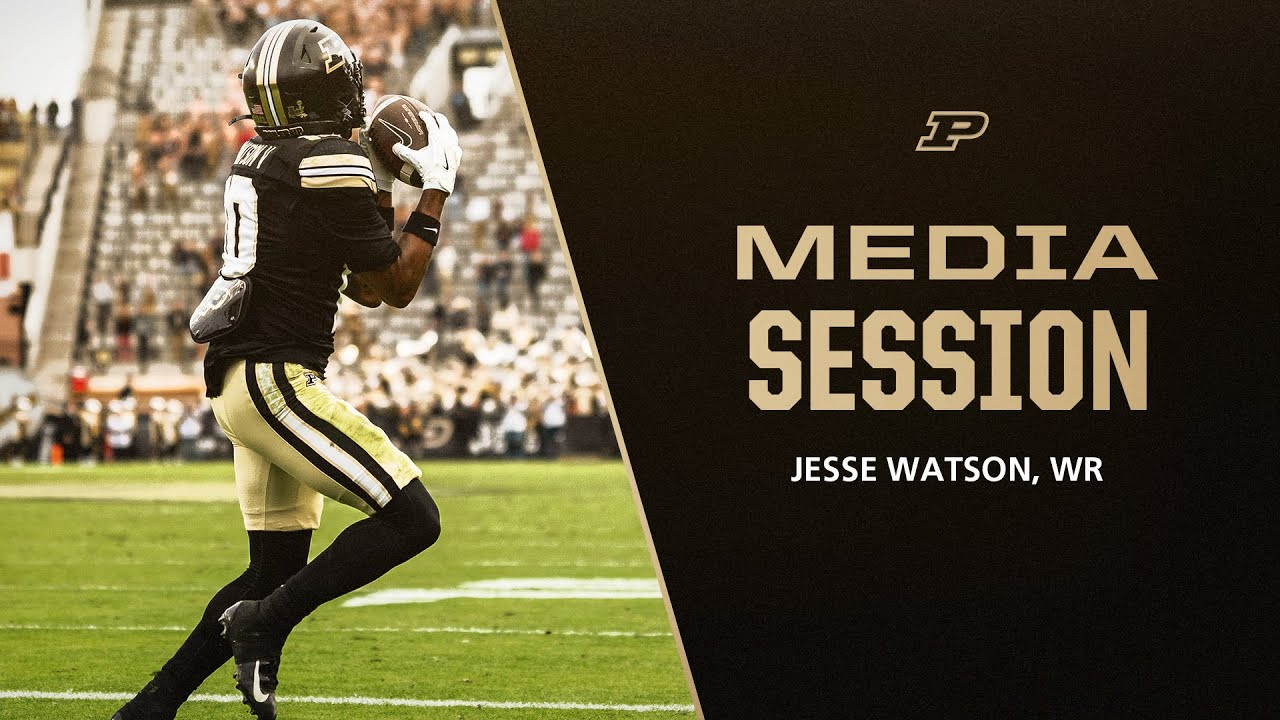 WR Jesse Watson Media Session vs. Washington | Purdue Football - Purdue ...