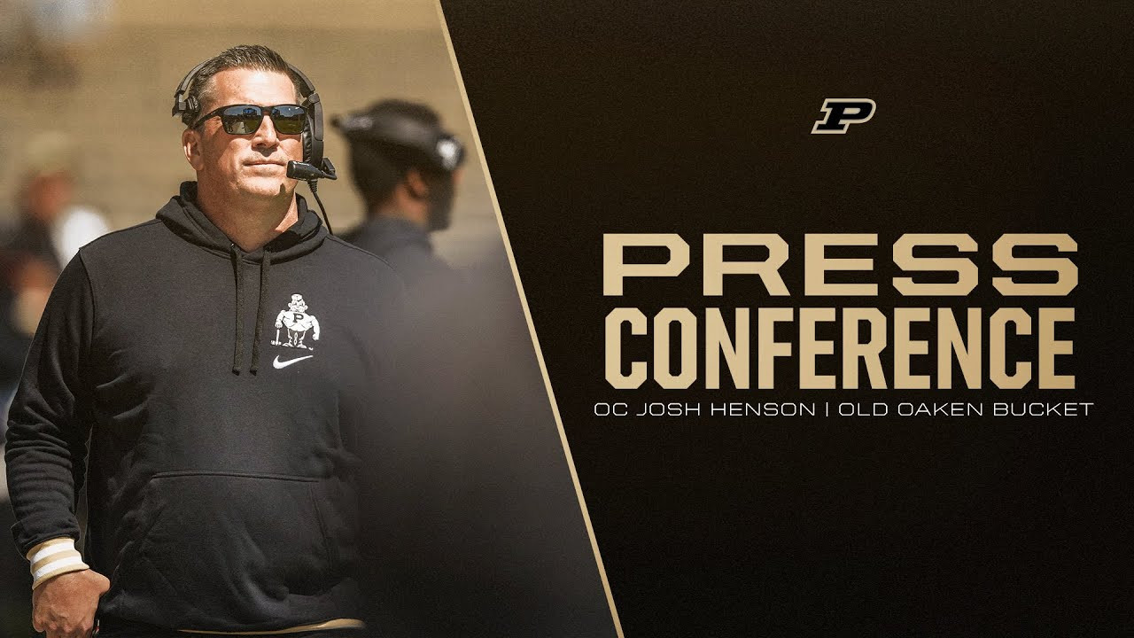 OC Josh Henson Press Conference vs. Indiana | Purdue Football - Purdue ...