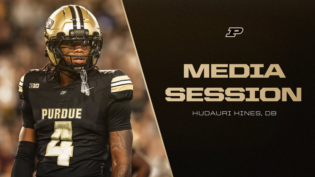 DB Hudauri Hines Media Session | Purdue Football - Purdue Boilermakers ...