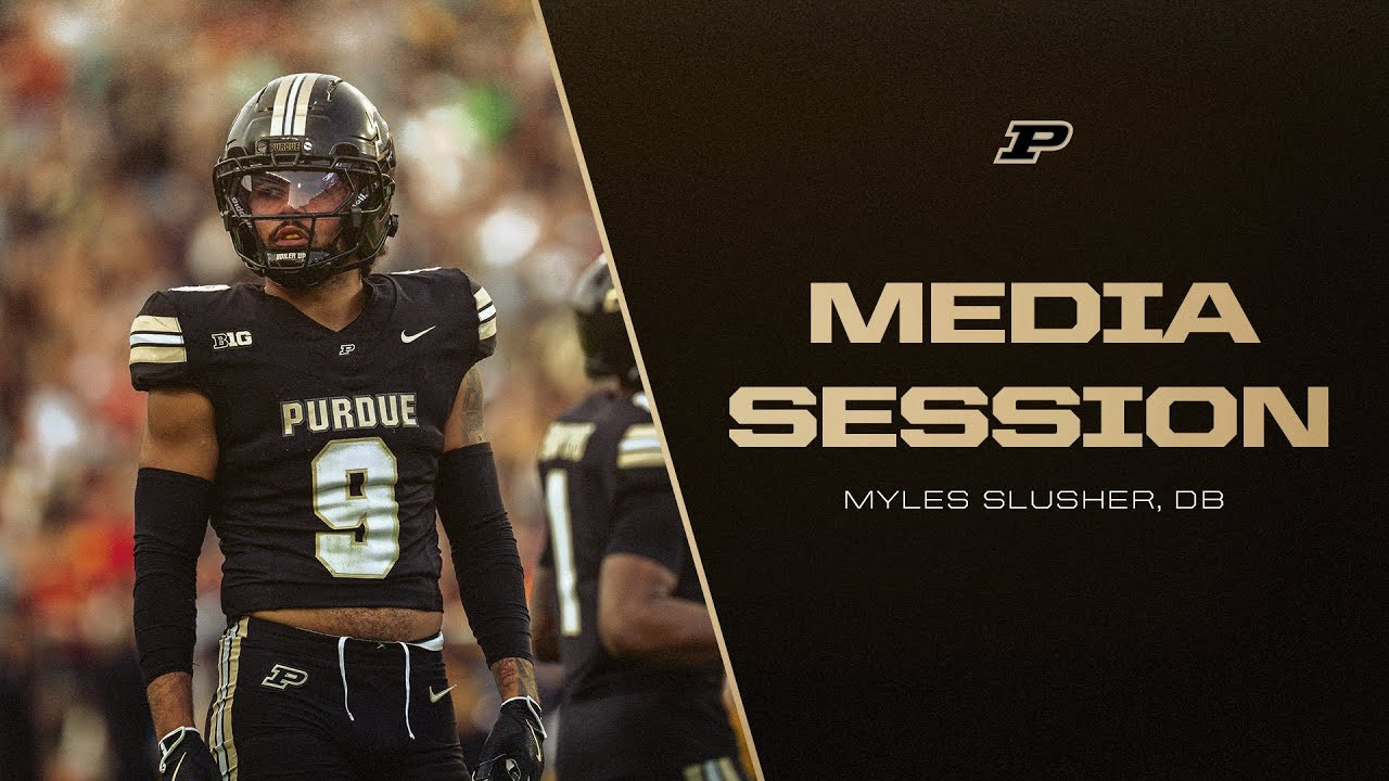 Defensive Back Myles Slusher Media Session | Purdue Football - Purdue ...