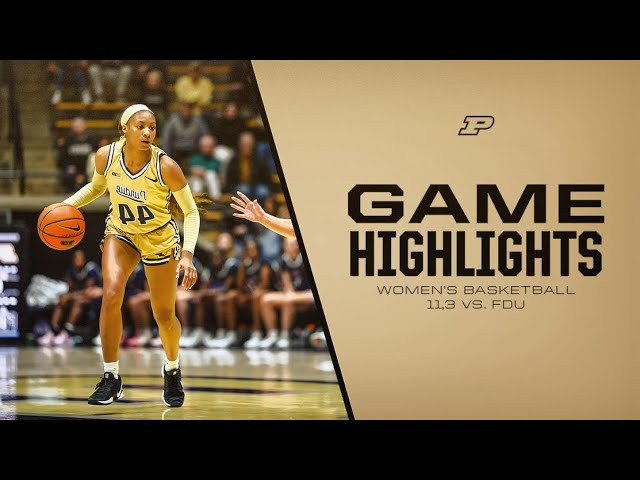 Highlights Purdue vs. FDU - Purdue Boilermakers - Official Athletics ...