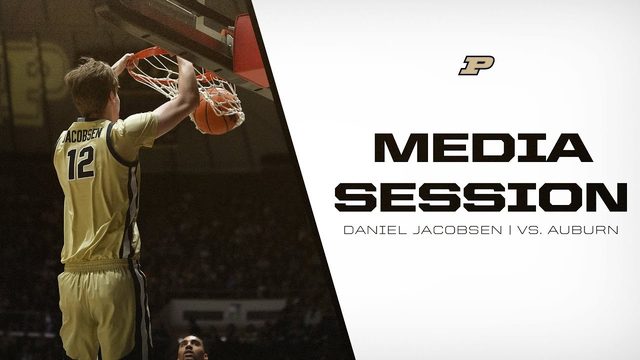 Daniel Jacobsen Media Session vs. Auburn | Purdue Men's Basketball ...