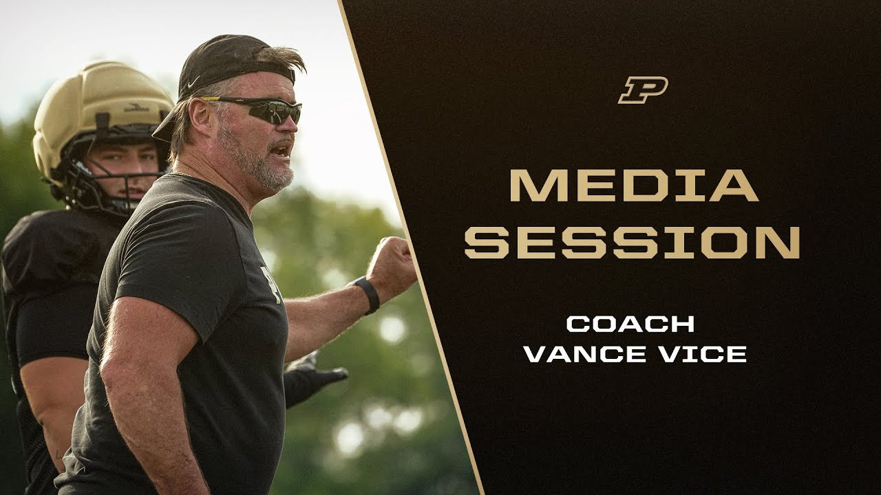 Coach Vance Vice Media Session | Purdue Football - Purdue Boilermakers ...