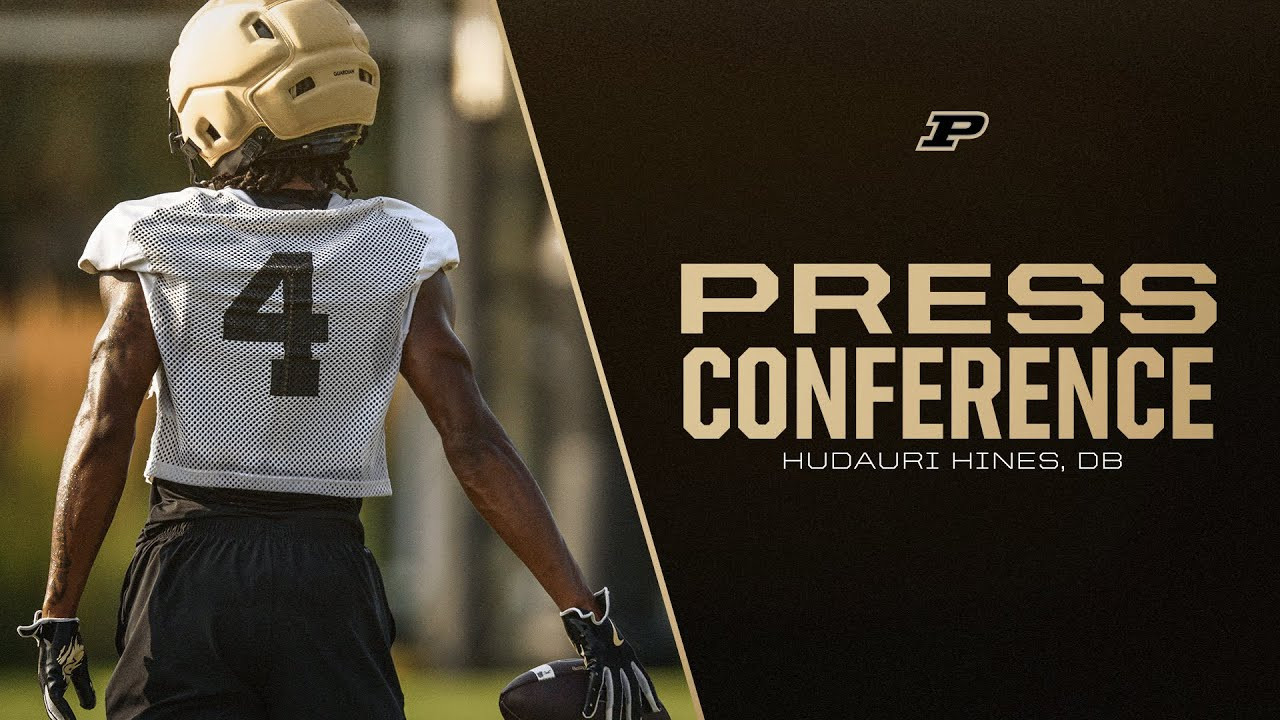 Hudauri Hines Media Session | Purdue Football - Purdue Boilermakers ...