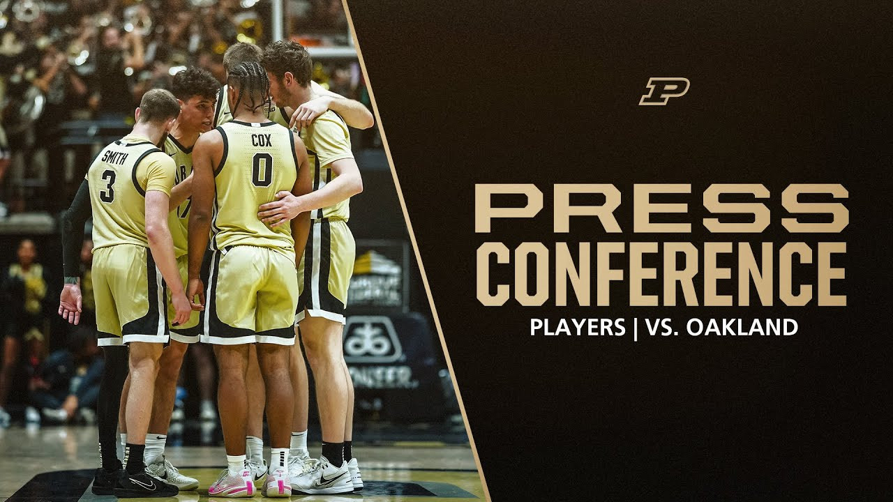 Players Postgame Press Conference vs. Oakland | Purdue Men's Basketball ...