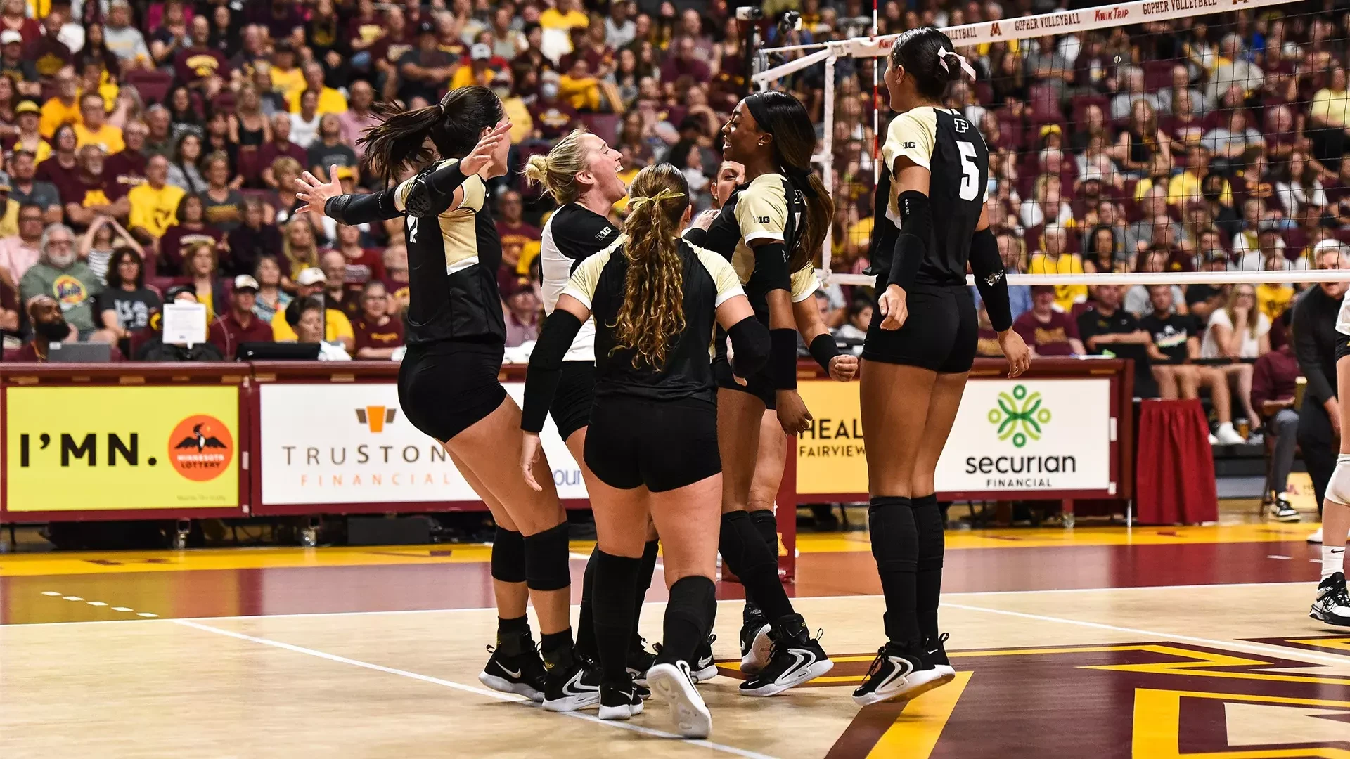 17 Aces Power Purdue to 5-Set Victory - Purdue Boilermakers - Official ...